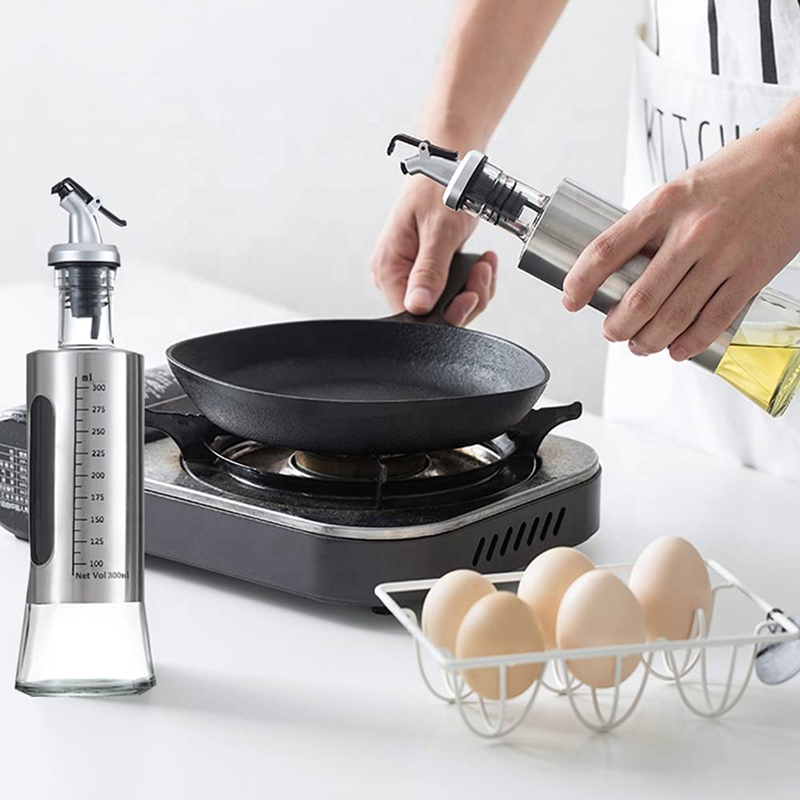 Glass Olive Oil Bottle Drizzler, Oil Dispenser for... – Vicedeal