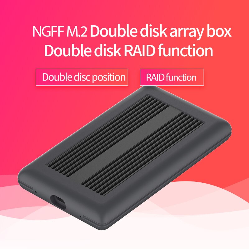 Dual SSD enclosure with raid Array Cabinet m 2 sat... – Grandado