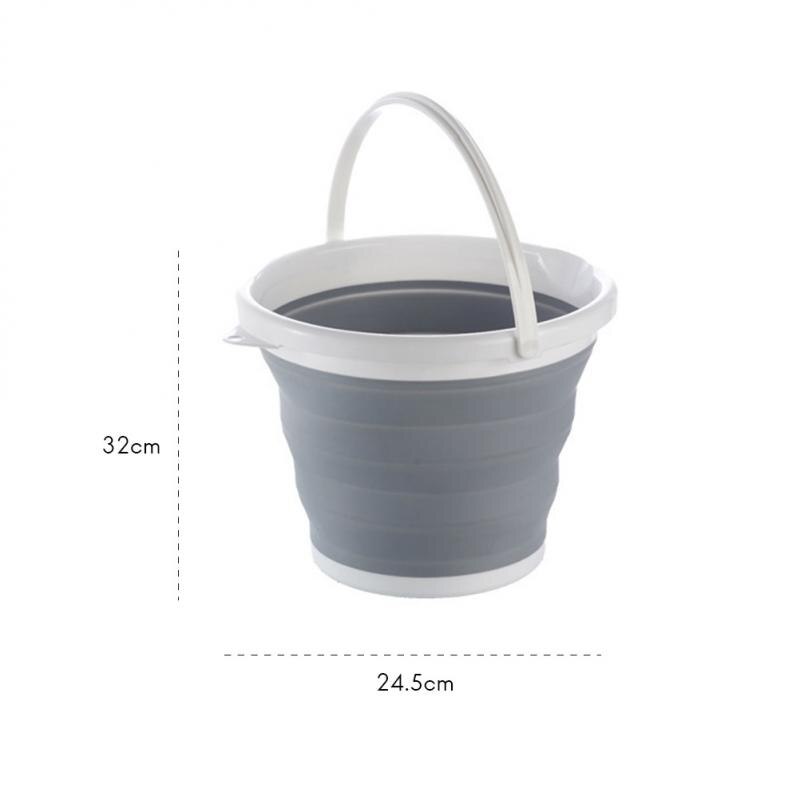 Buckets 10L Collapsible Folding Silicone Plastic B... – Vicedeal