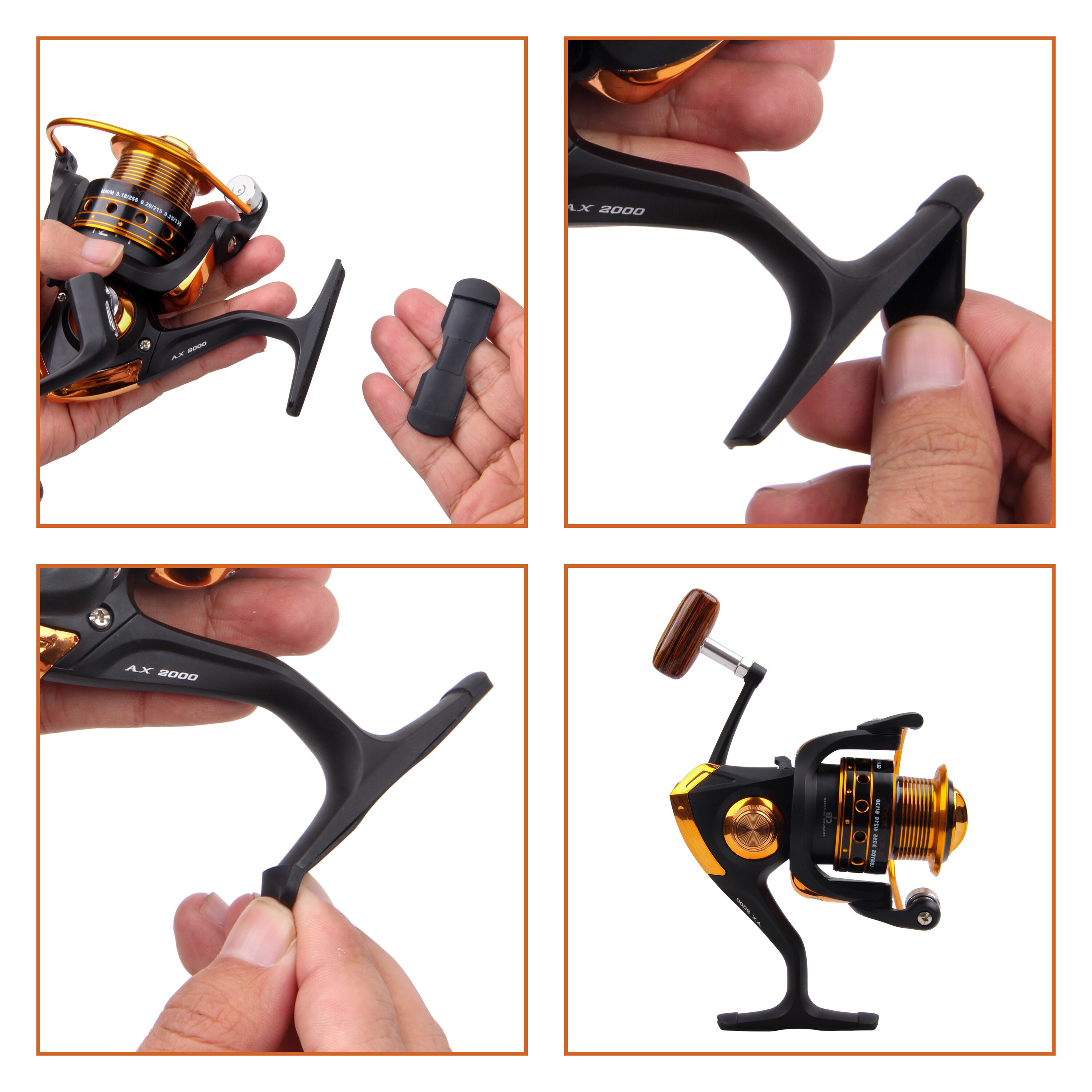 6pcs Zwart Rubber Vissen Reel Base Bescherming Mat... – Vicedeal