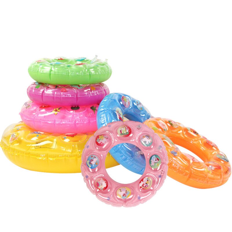 Summer Baby Kids Cartoon Safety Swimming Ring Infl... – Grandado