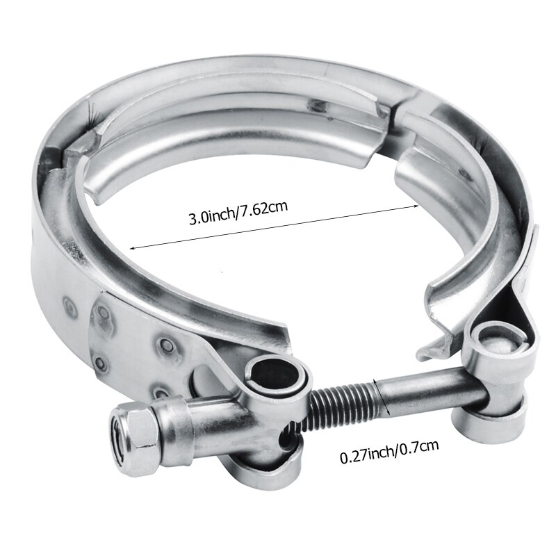 ESPEEDER Universal 3.0" 76mm V-Band Clamp Kit Exha... – Grandado