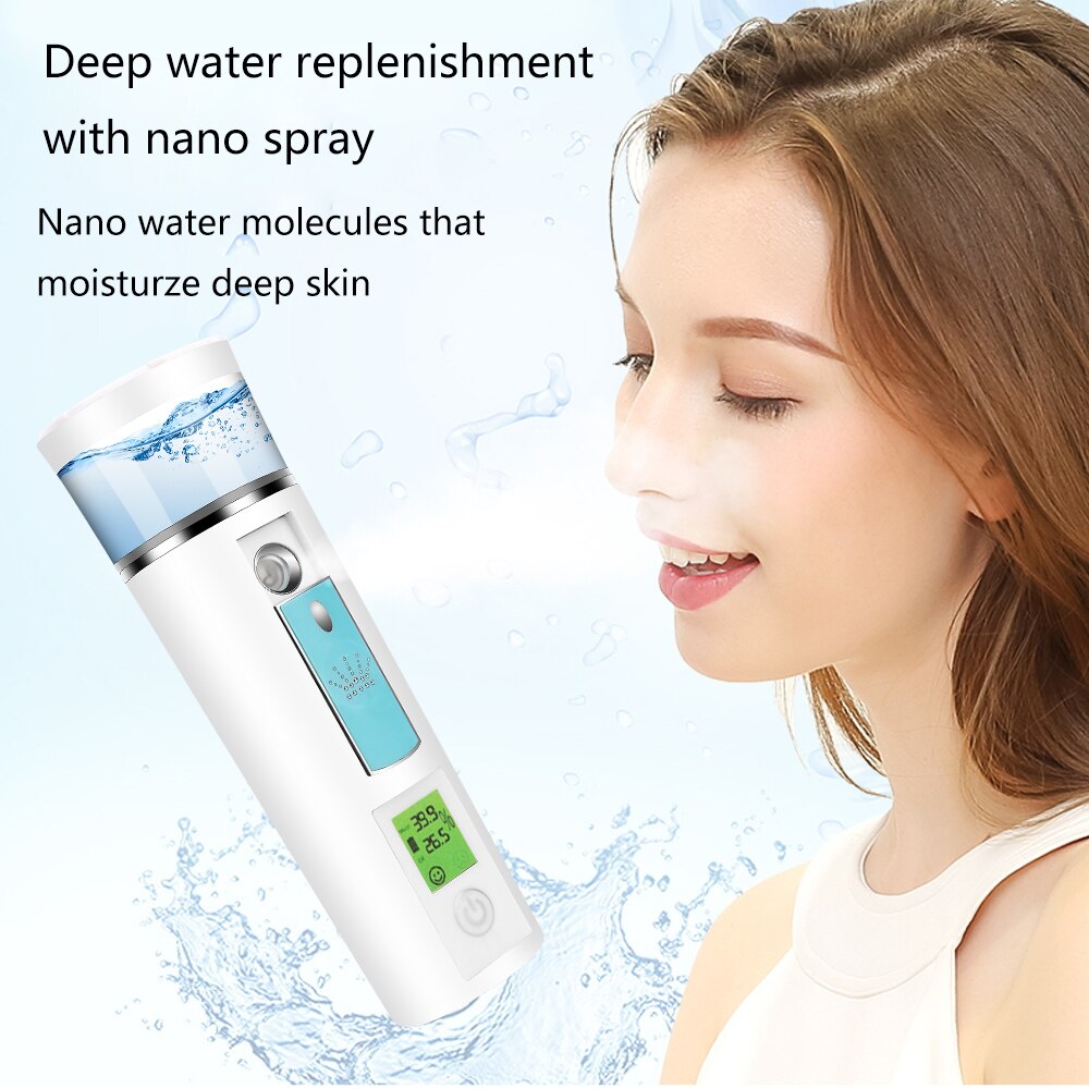 3 In 1 Portable Facial Nano Mist Sprayer Handy Fac... – Vicedeal