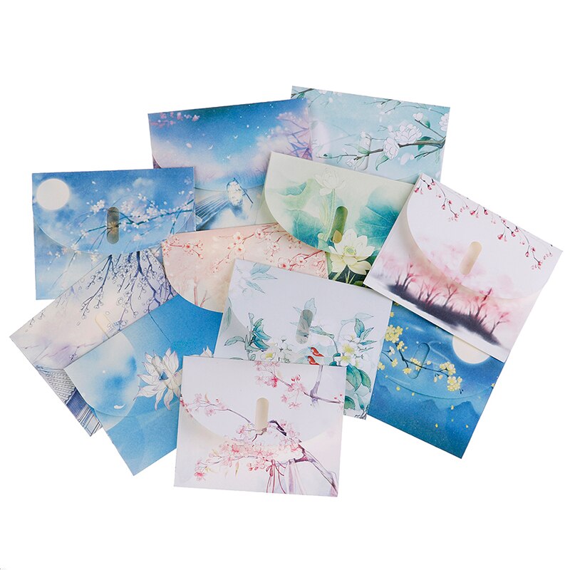 10 Sets Cute Chinese Vintage Style Flowers Paper E... – Grandado