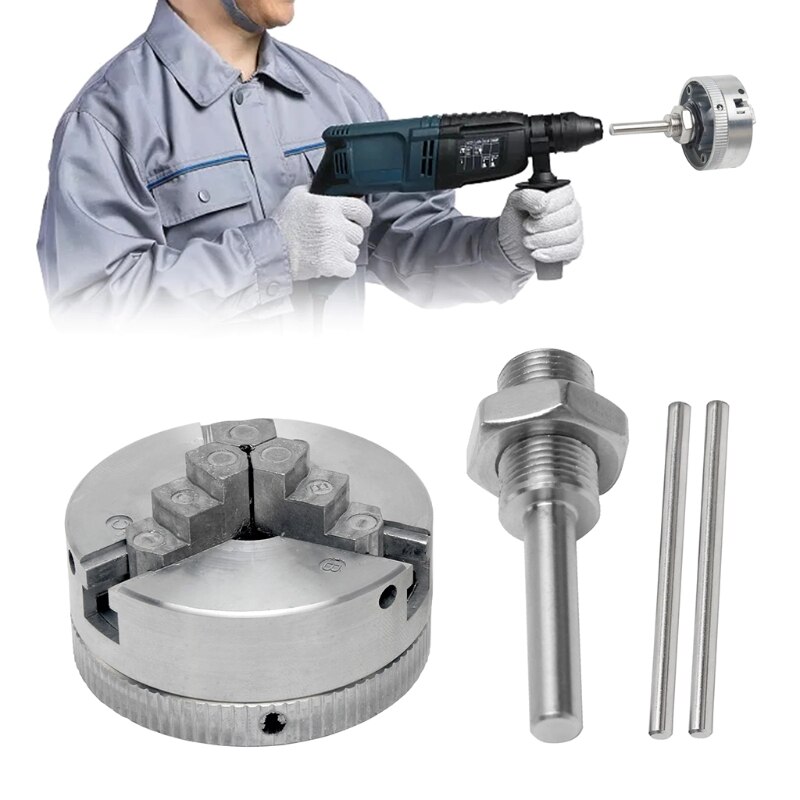 3 Jaw Zinc Alloy Lathe Chuck Wood Turning Clamp Dr... – Grandado