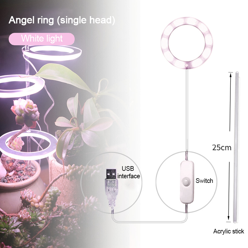 Led Angel Ring Grow Light DC5V Phyto Lamp Thuis Bl... – Grandado