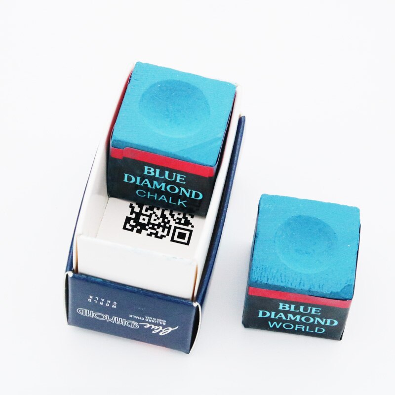 Diamond blue 2pcs/box pool snooker cue stick chalk... – Grandado