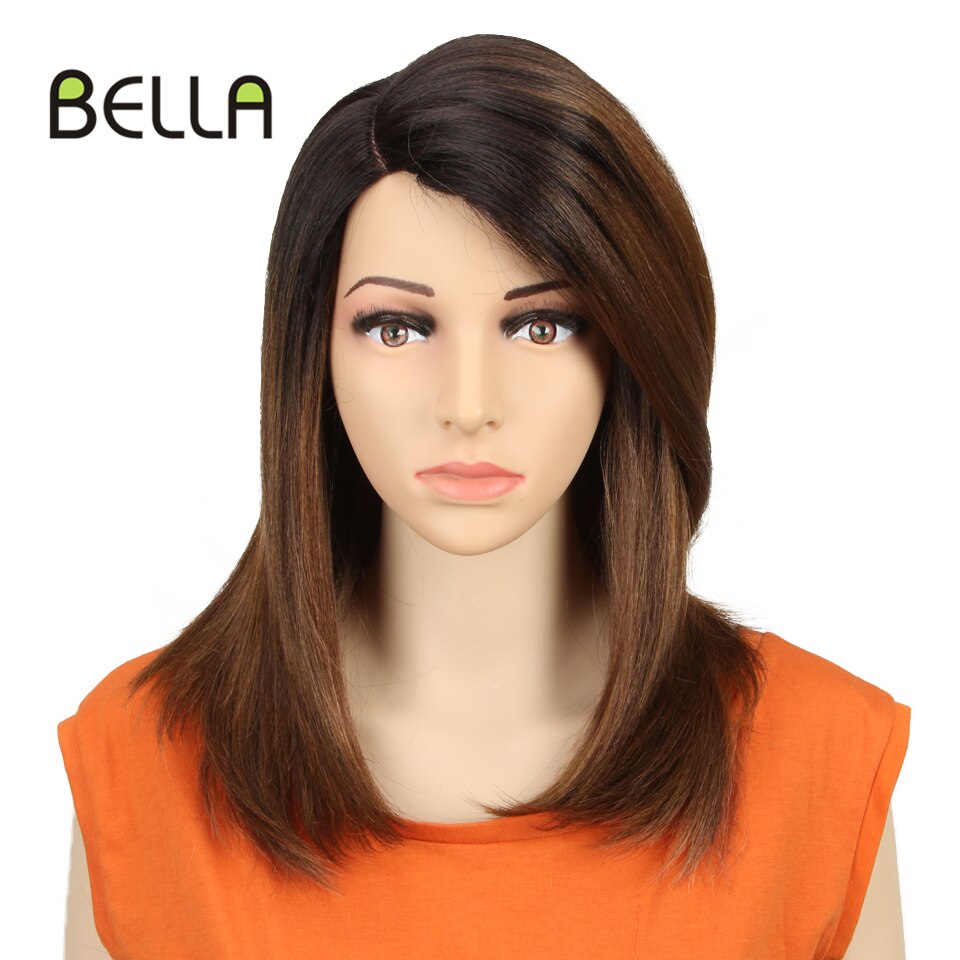 Bella Bob Wig Short Synthetic Lace Wig Straight Ha... – Grandado