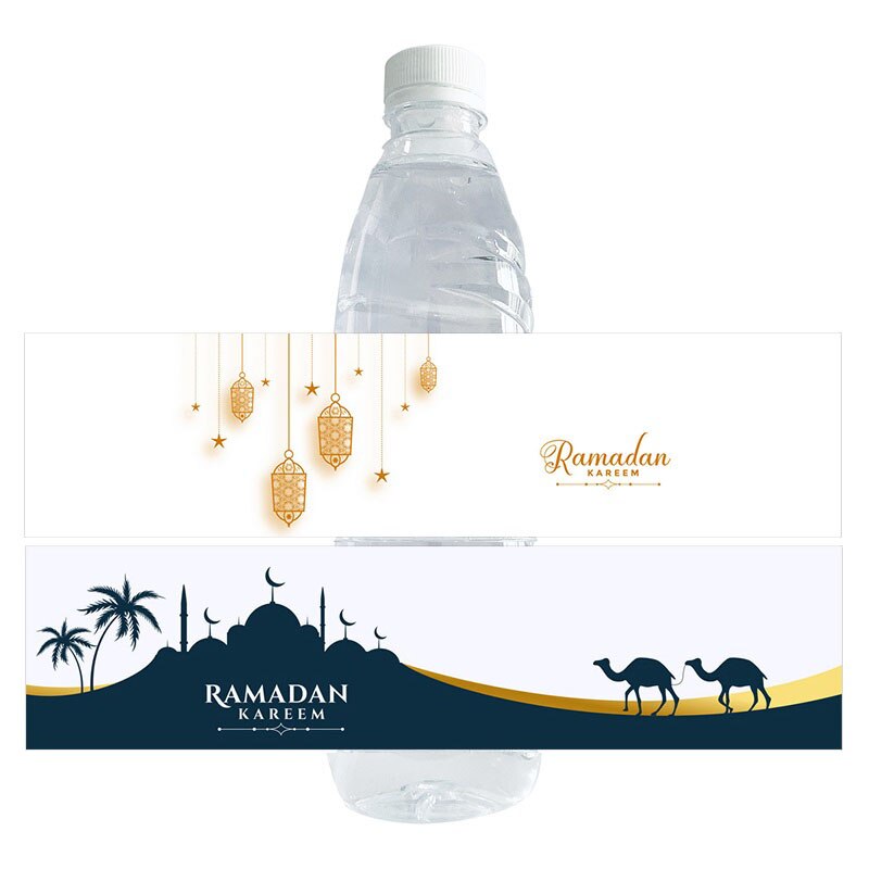 10pcs Ramadan Mubarak Water Bottle Label Self adhe... – Grandado
