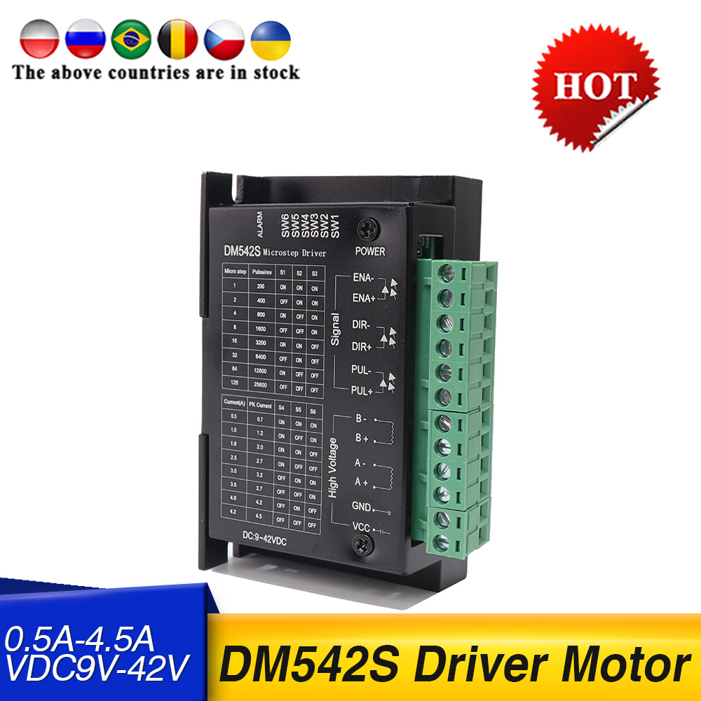 Driver Motor DC 24-50V DM542S Stepper Motor Driver... – Grandado