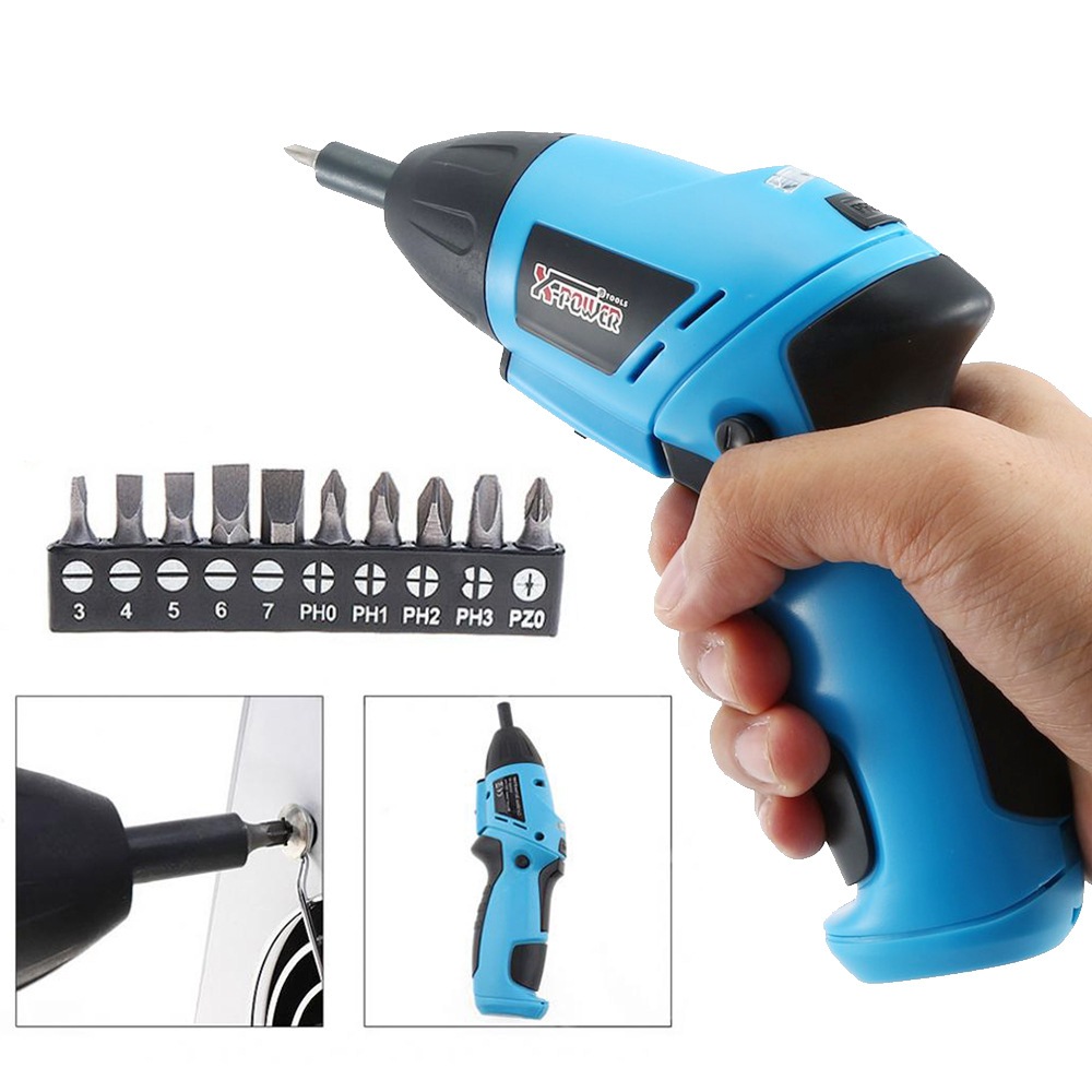 10 In 1 Elektrische Schroevendraaier Set 6V Schroe... – Vicedeal