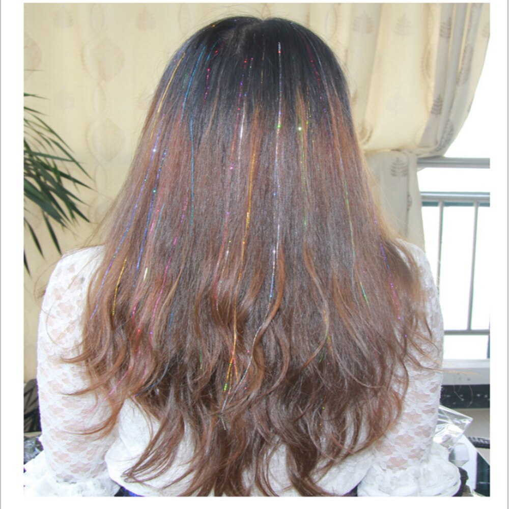 Women Color Hairdressing Shiny Wire Hair Extension... – Grandado