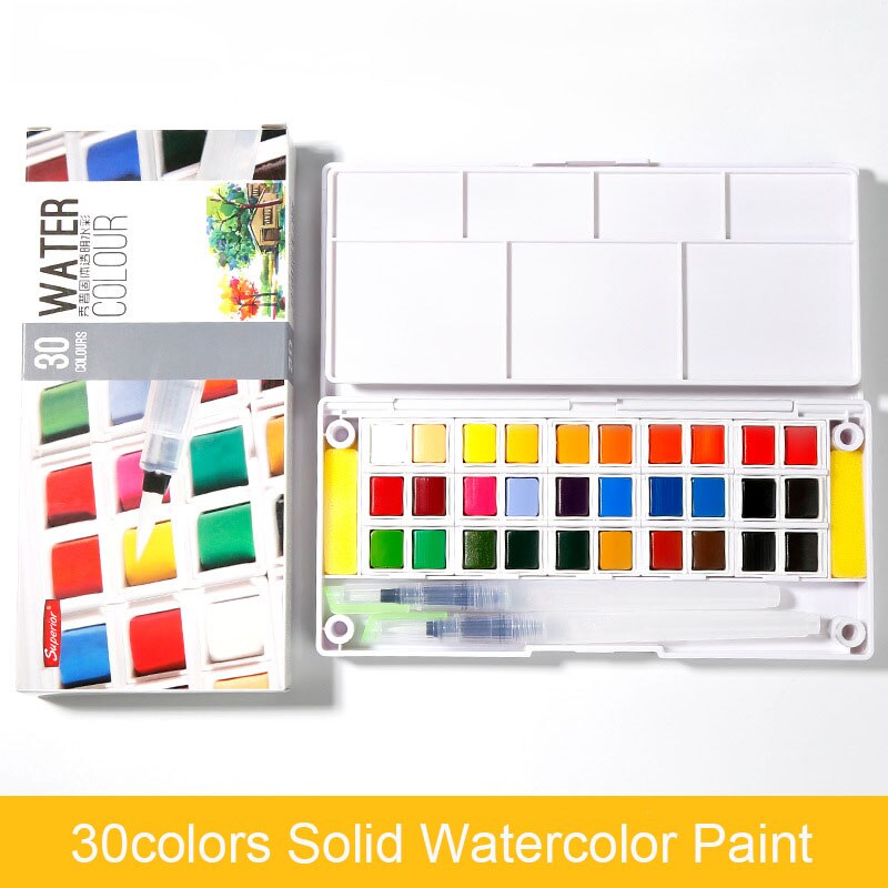 Superior 24/30/48 Colors Solid Watercolor Paint Se... – Grandado