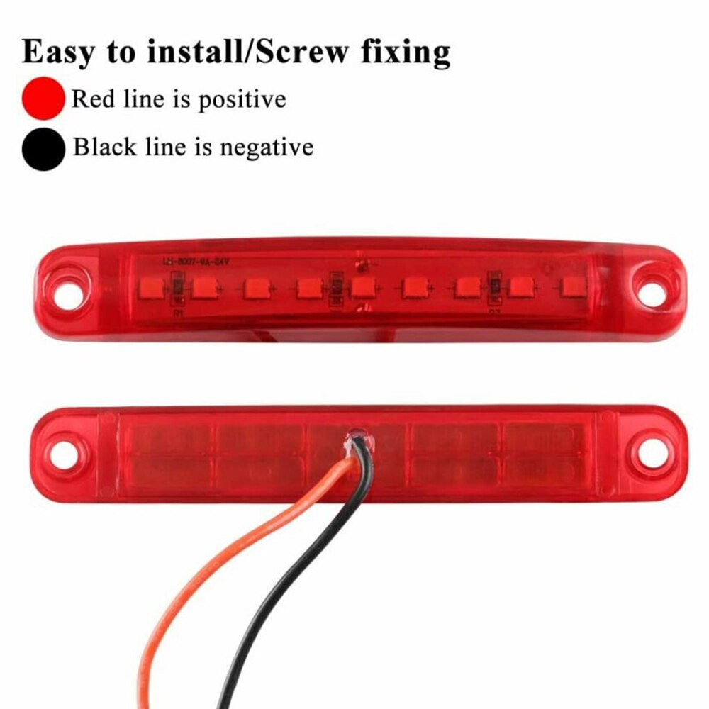 IP67 Rock Lights PC Lens + ABS Housing 6Pcs Red 9-... – Vicedeal