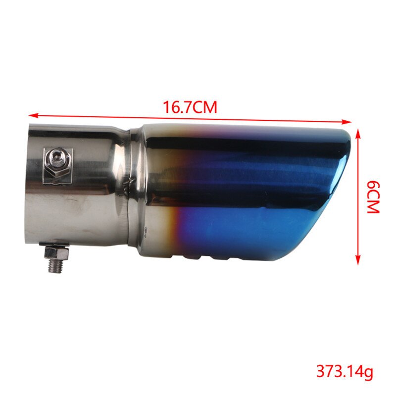 63mm Car Exhaust Pipe Muffler Tail Pipe Outlet Noz... – Grandado