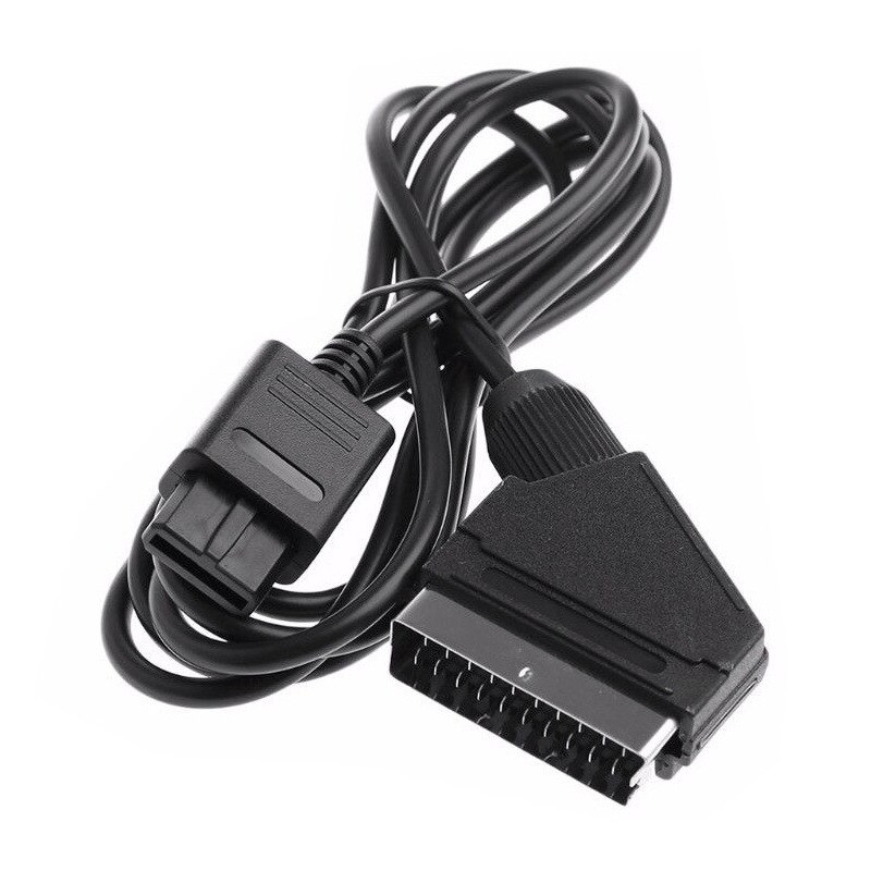 1.8M A/V TV Video RGB Cable Euro Scart Plug Gaming... – Vicedeal