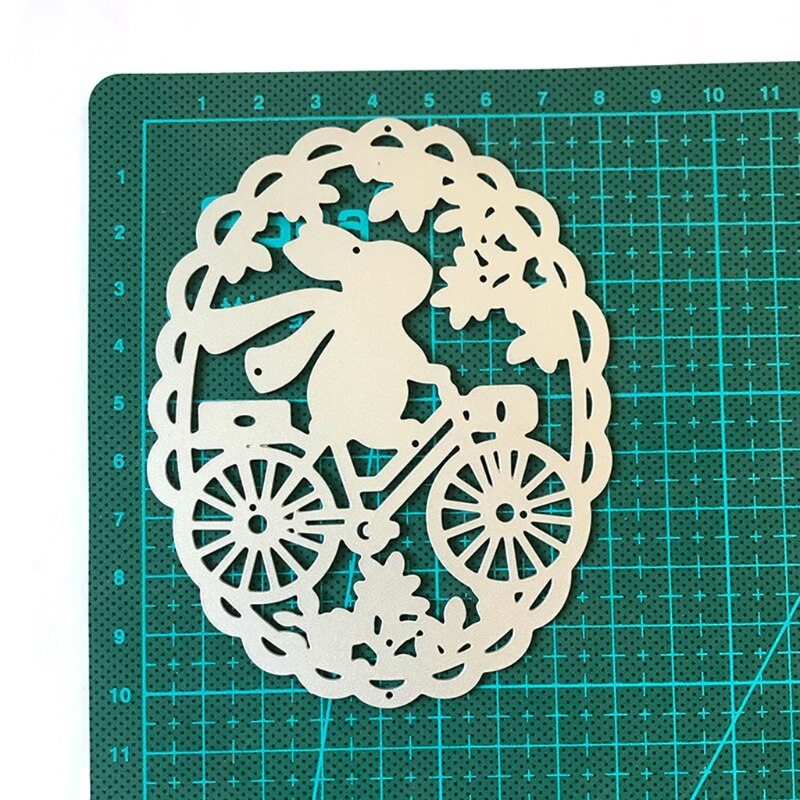 Paashaas Krans Metalen Stansmessen Stencil Scrapbo... – Grandado