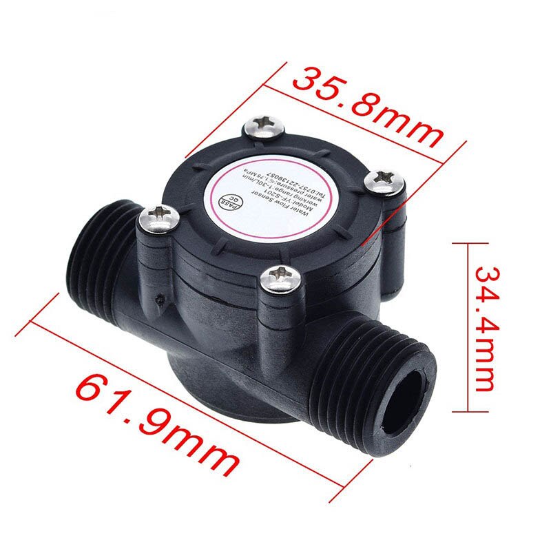 DC 5-18V Water Flow Sensor Flowmeter Hall Flow Sen... – Vicedeal