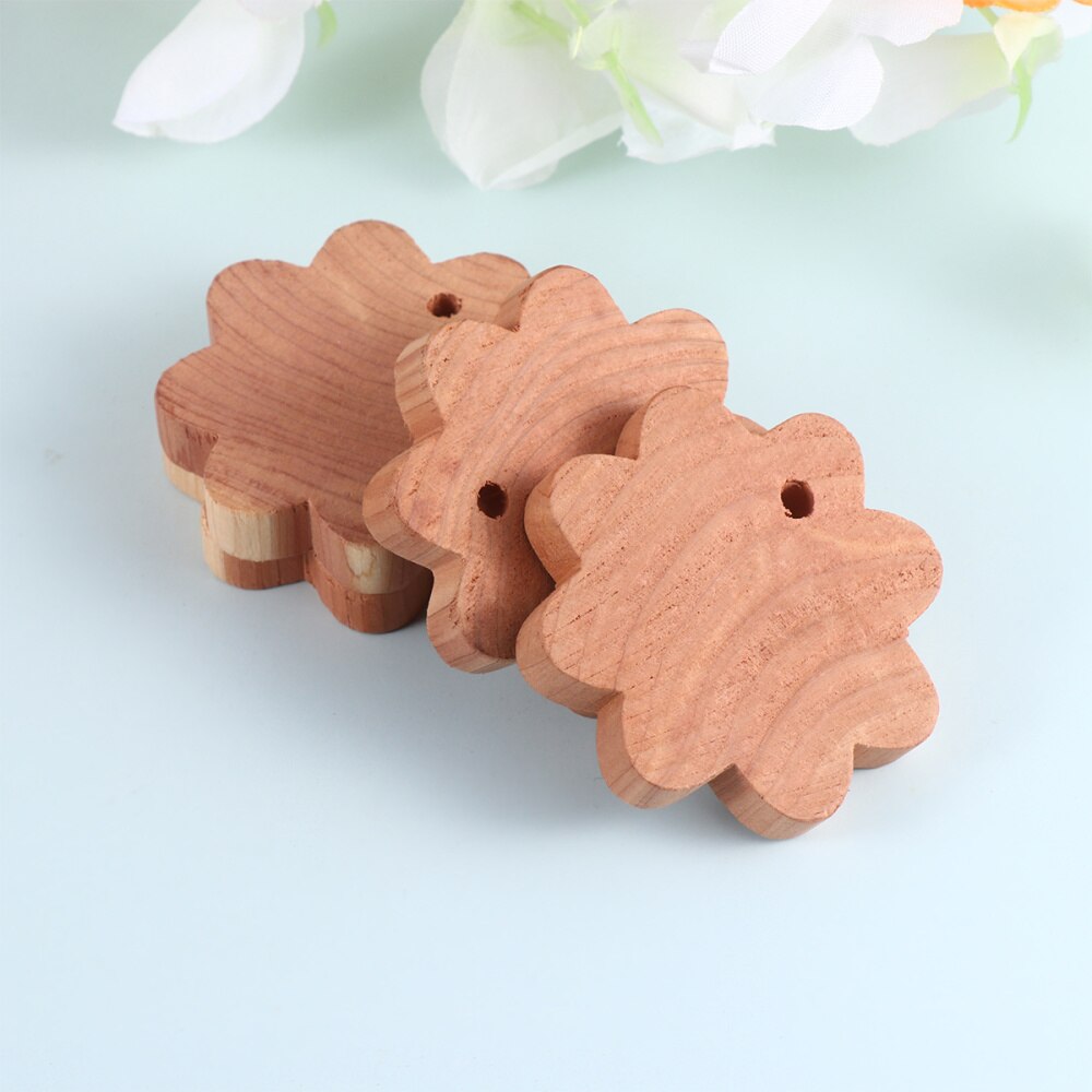 10pcs Unfinished Wood Blocks Floral Shaped Blank W... – Grandado