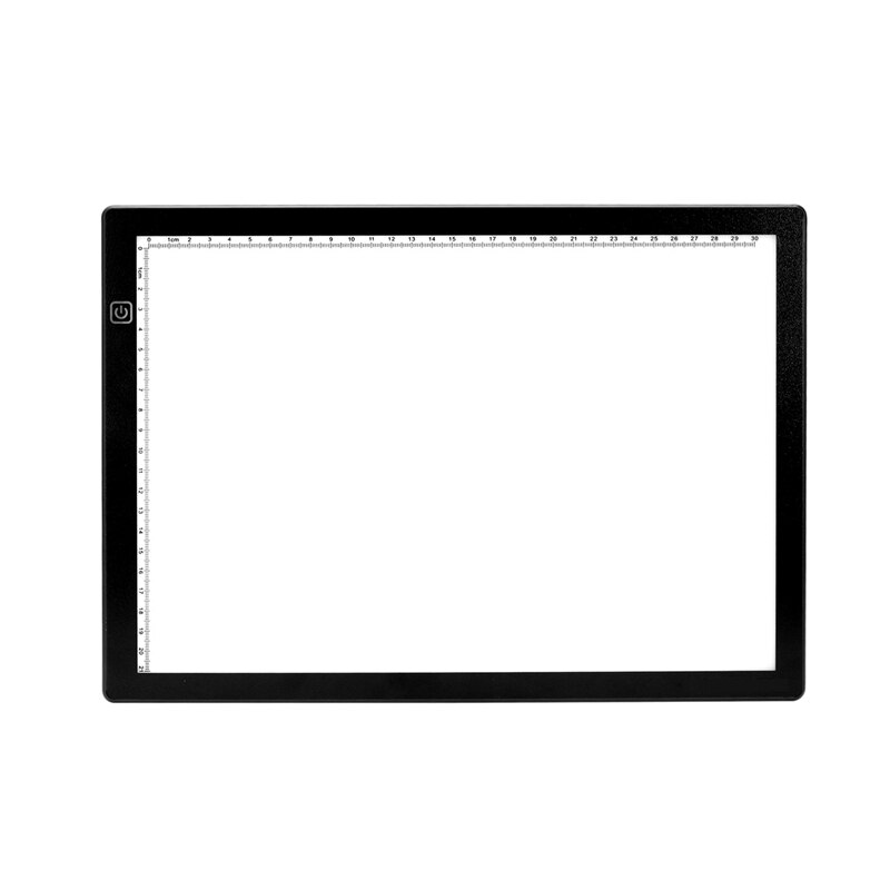 A4 Dimmable LED Drawing Copy Pad with Scale USB Po... – Vicedeal