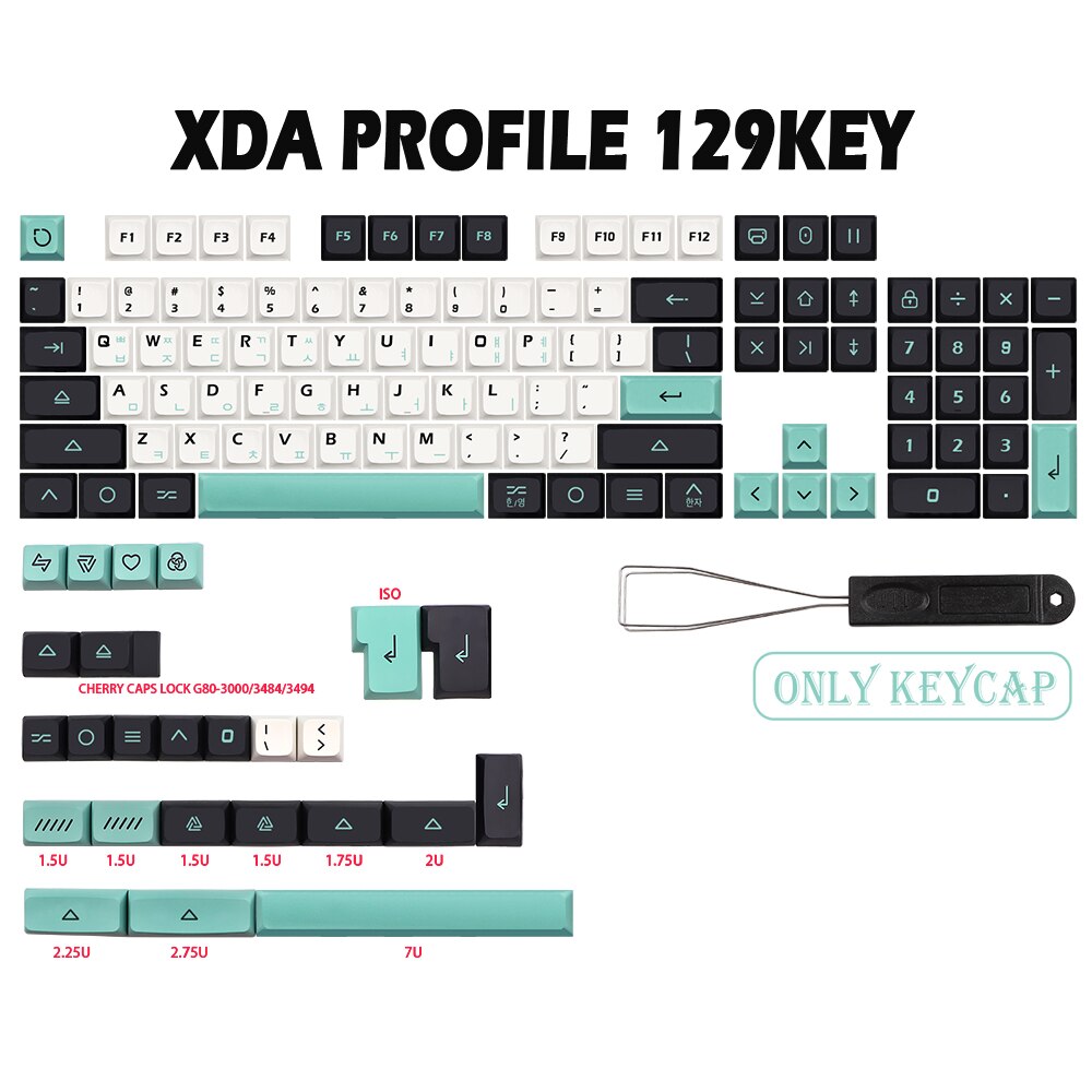 129 Key Geoma Keycap pbt XDA Keycaps For dz60/RK61... – Grandado