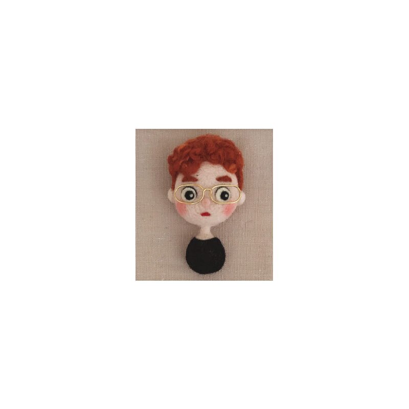 1SET Human Figure brooch Handmade Felt Craft DIY P... – Grandado