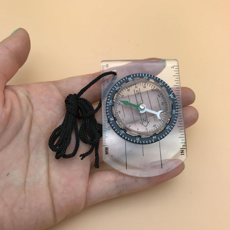 Mini Transparent Plastic Compass Map Scale Ruler M... – Grandado