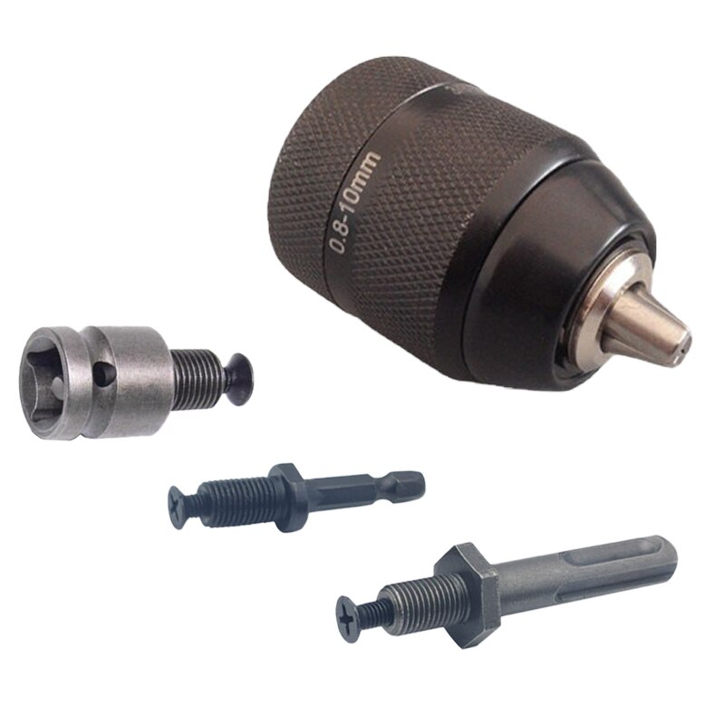 Metal Keyless 0.8-10mm 3-Jaw 3/8-24UNF Drill Chuck... – Grandado