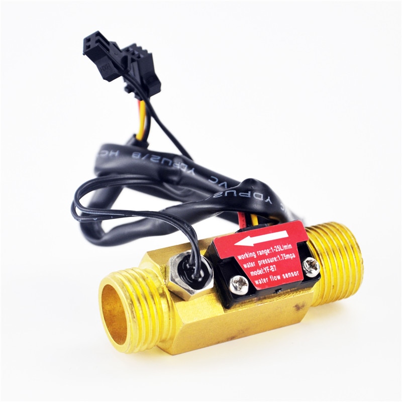 Flow Sensor G3/4" DN20 Copper Hall Effect Liquid W... – Grandado