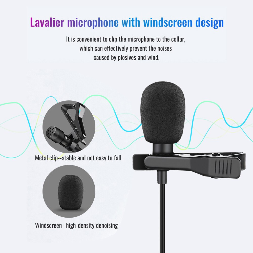 TAKSTAR TCM-400 Clip-on Lavalier Microphone Omnidi... – Grandado