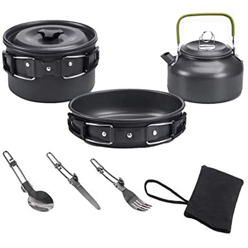 Camping Set Portable Camp Cookware Kit, Lightweigh... – Vicedeal Camping Set Portable Camp Cookware Kit, Lightweigh... – Vicedeal