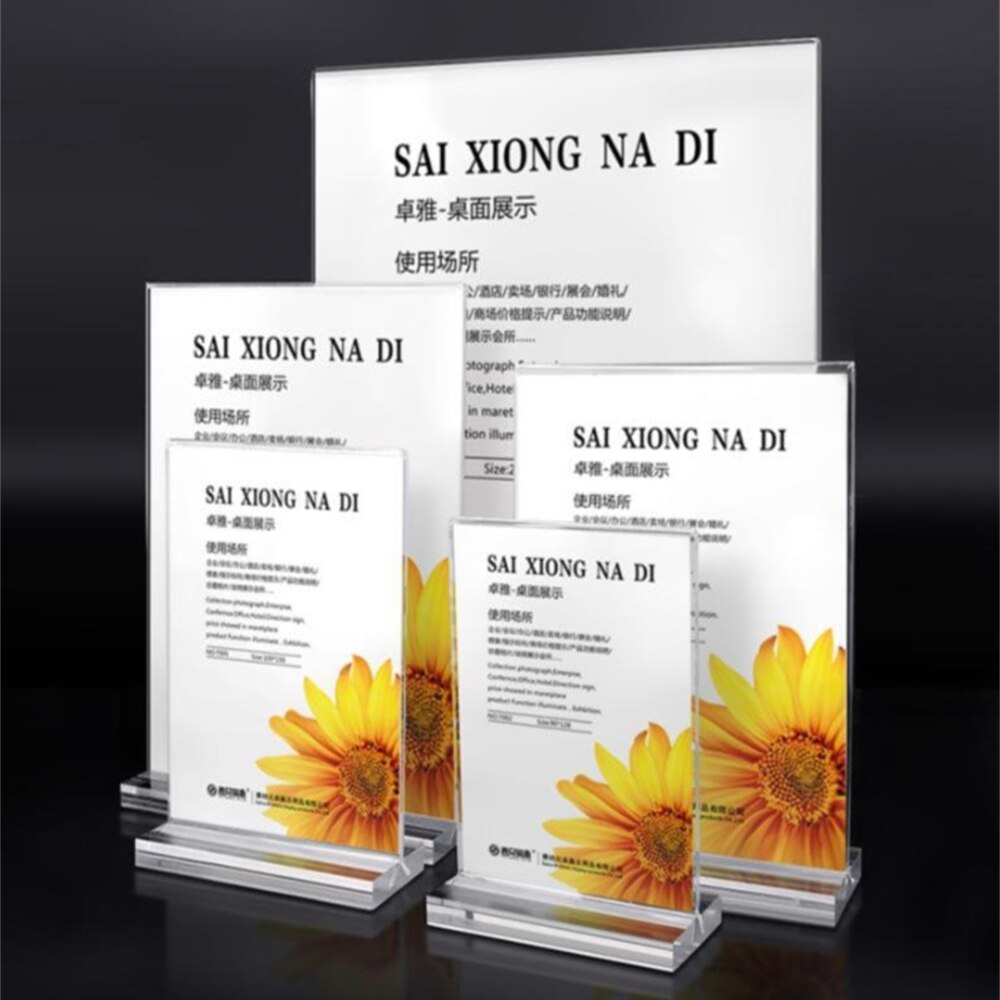 Acrylic Sign Holder A4 Clear Price Tag Table Sign ... – Grandado
