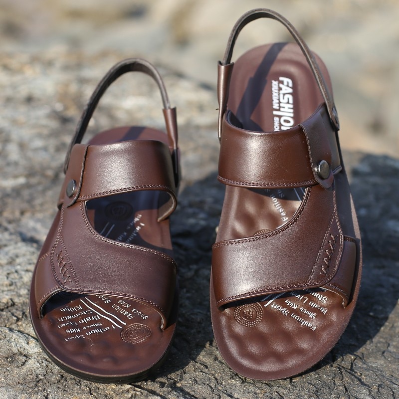 Men's Summer Sandals shoes classics solid Breathab... – Grandado