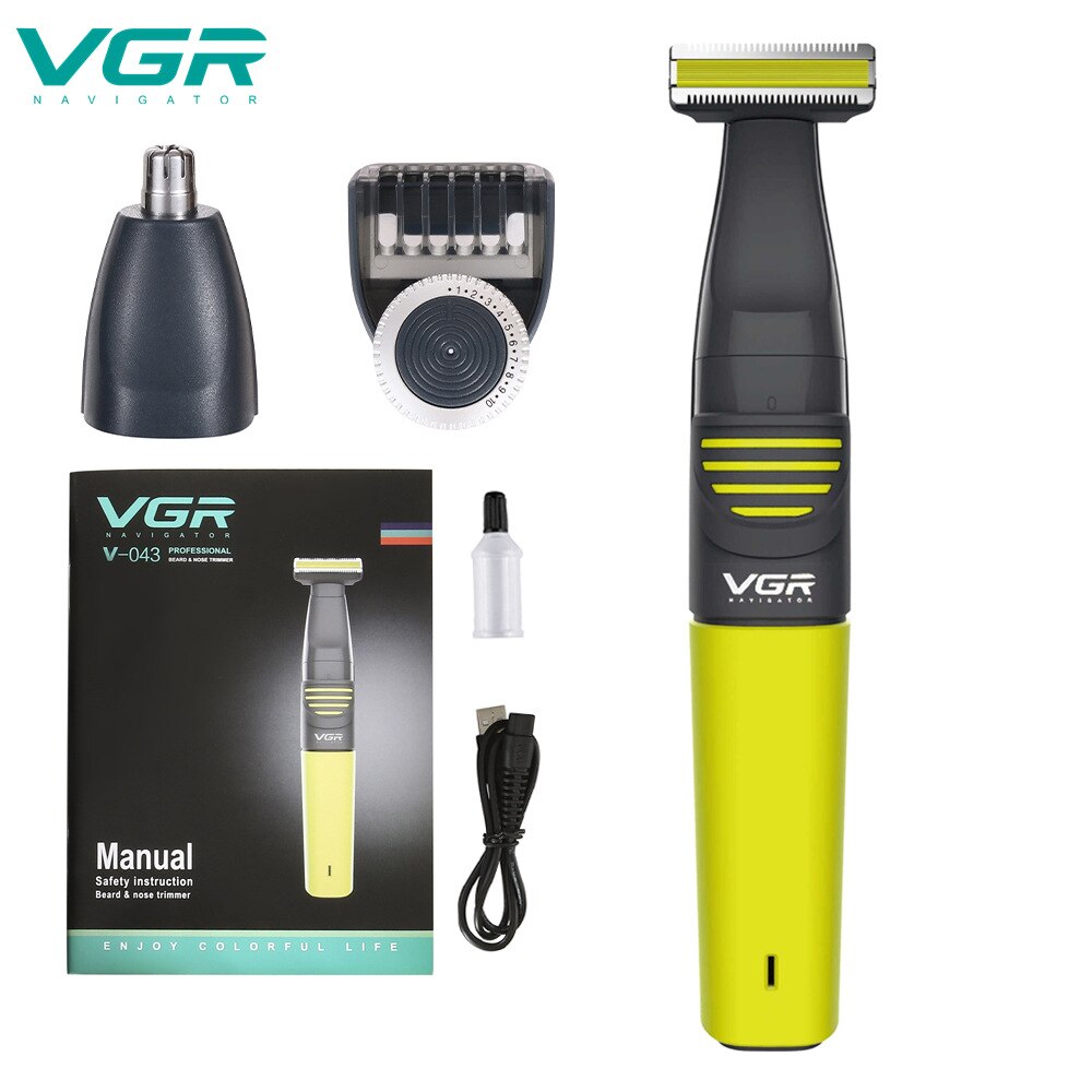 VGR Facial Body Hair Trimmer for Men Beard Trimmer... – Vicedeal
