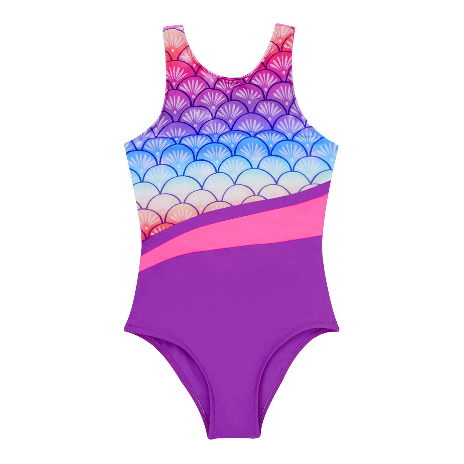 Kids Summer Sleeveless Swimwear Girls Backless Fis... – Grandado