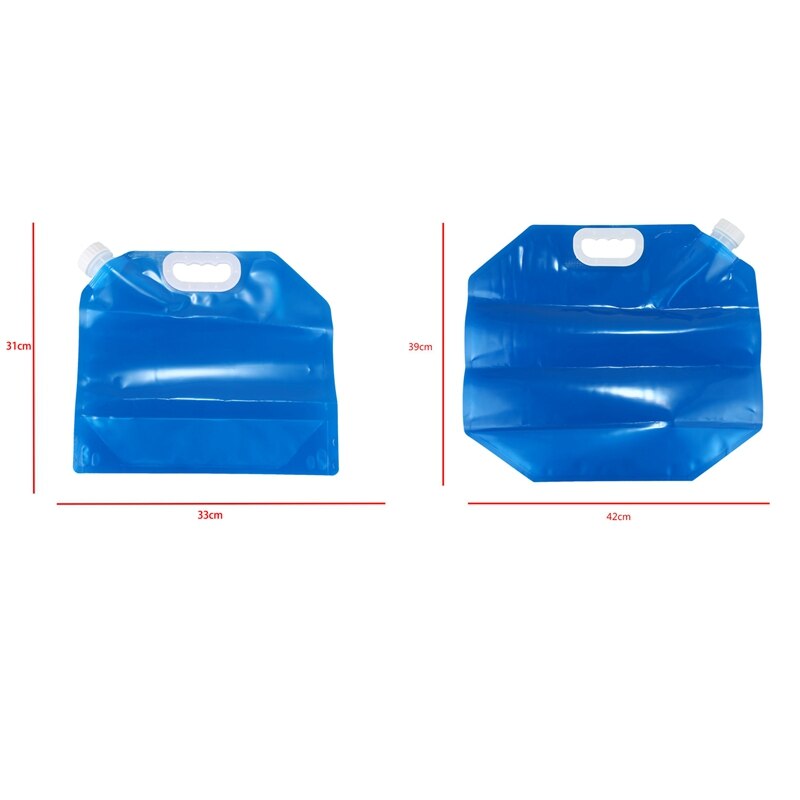 2Pcs Foldable Water Can 5 Liter/10 Liters Blue – Grandado