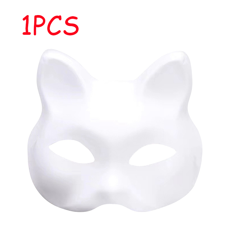 1/2/3/5/8/10pcs Masquerade Cat Face Masks DIY Part... – Grandado