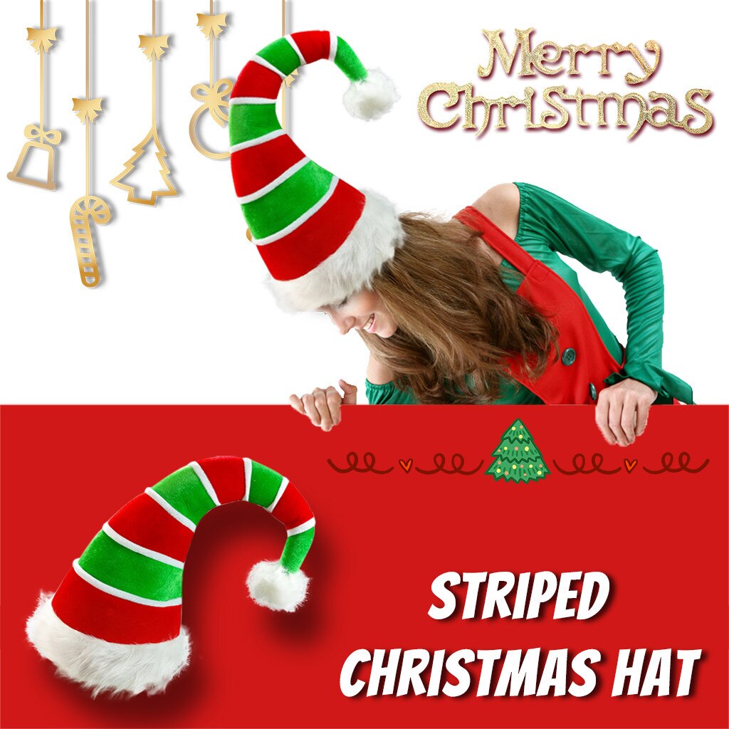 1pc Warm Christmas Hats Funny Party Hats Long Stri... – Grandado