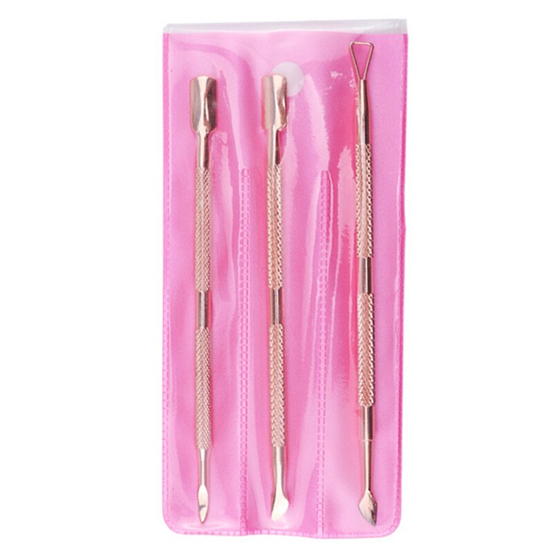 3 Stks/set Nail Cuticle Pusher Rvs Cuticle Remover... – Grandado