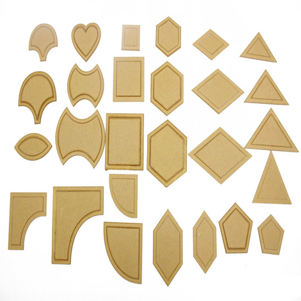 27 Set Kit Reusable Patchwork Templates Sewing Cra... – Grandado