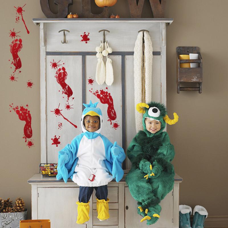 Horror Halloween Decor Wall Stickers Corridor Glas... – Grandado