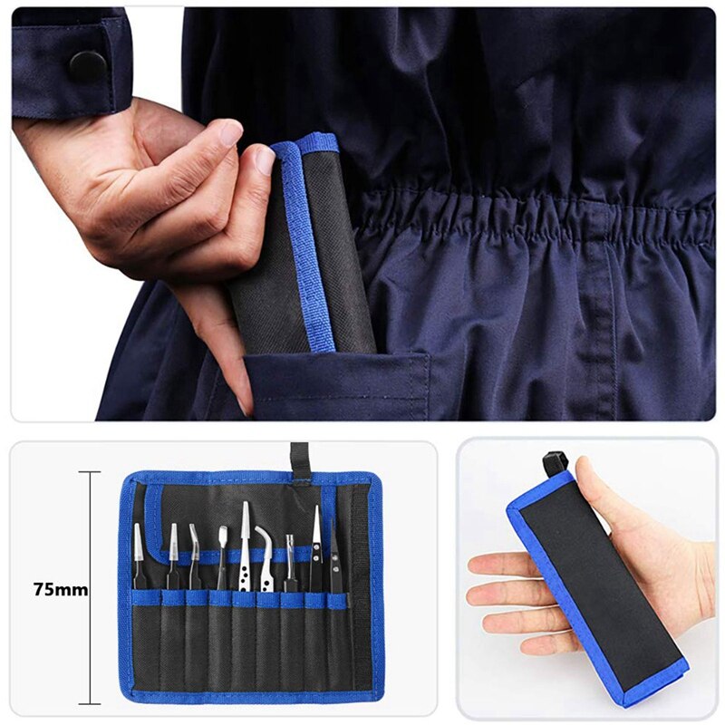 Tweezer Set, ESD Anti-Static Flat Head Tweezers Ki... – Vicedeal