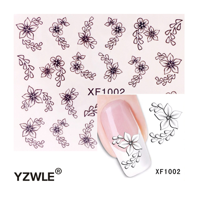 Blue Flower Nail Sticker Nail Set UV LED Nail Gel ... – Vicedeal