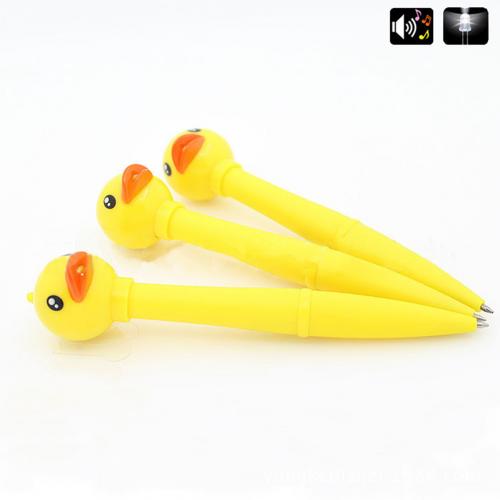 Cow Duck Giraffe Electronic Pen LED Light Animal S... – Vicedeal