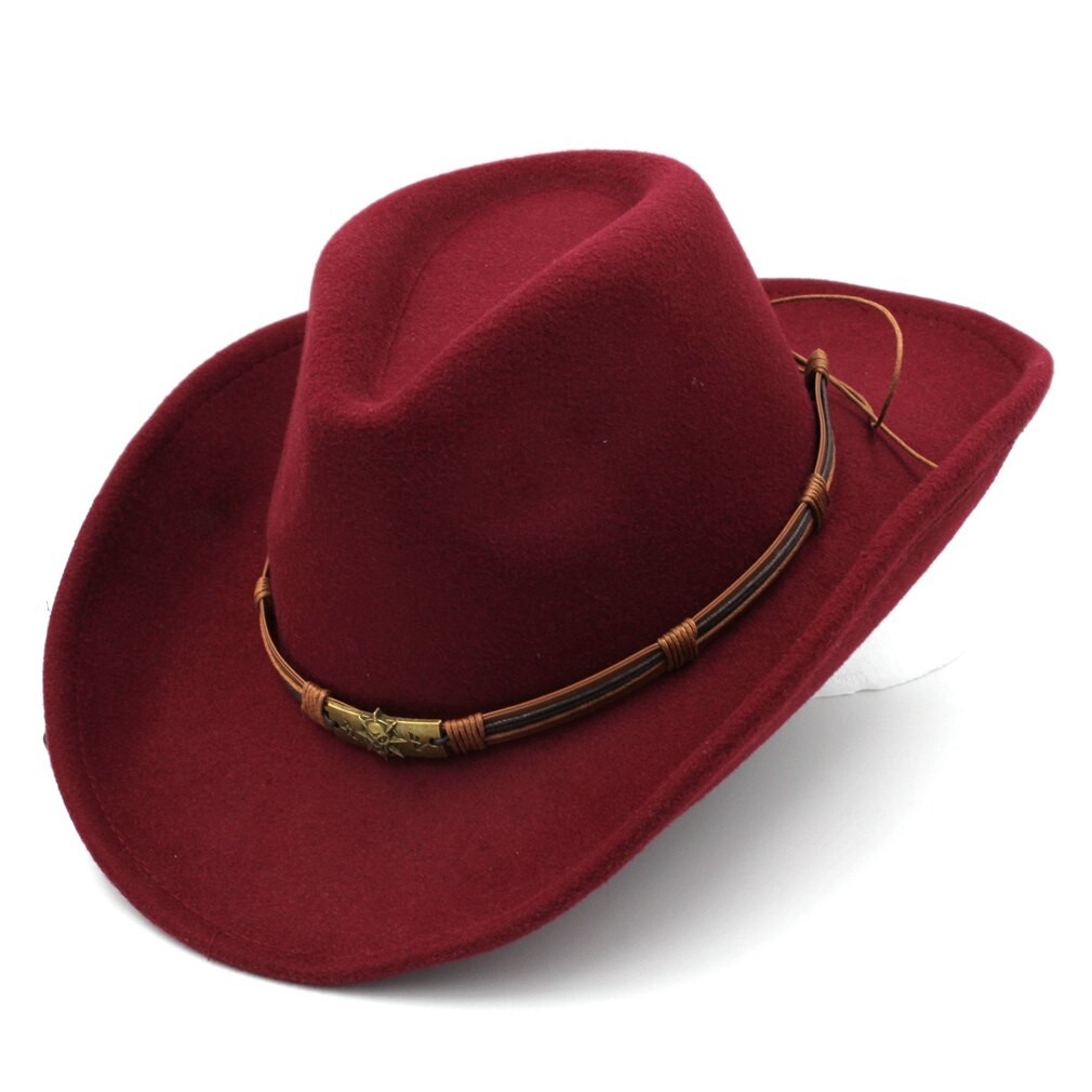 Mistdawn Unisex Wol Blend Western Cowboy Cap Gangs... – Grandado