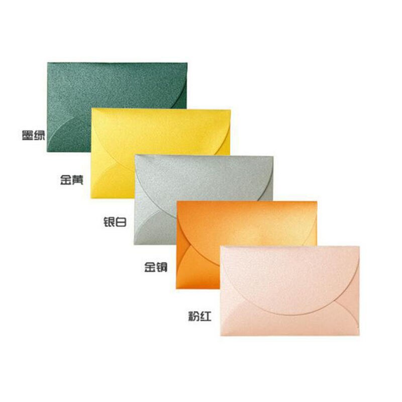 100pcs Handmade Mini Envelopes Vintage Colored Pea... – Grandado
