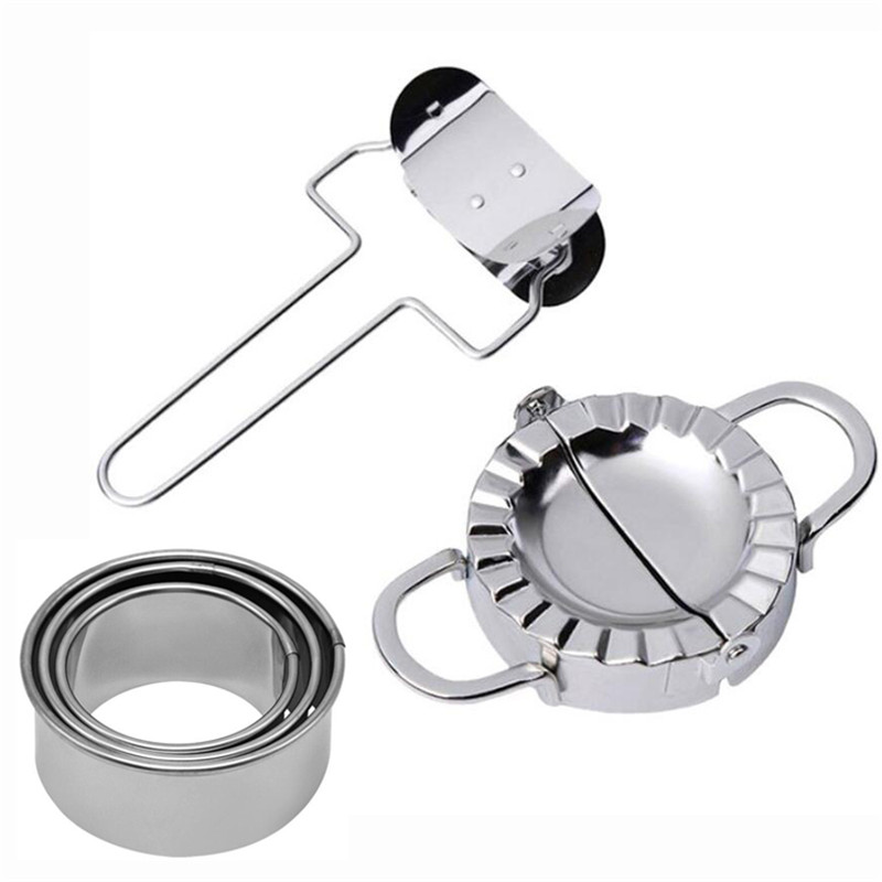 5 Stks/set Knoedel Maker Rvs Deeg Druk Pie Ravioli... – Vicedeal