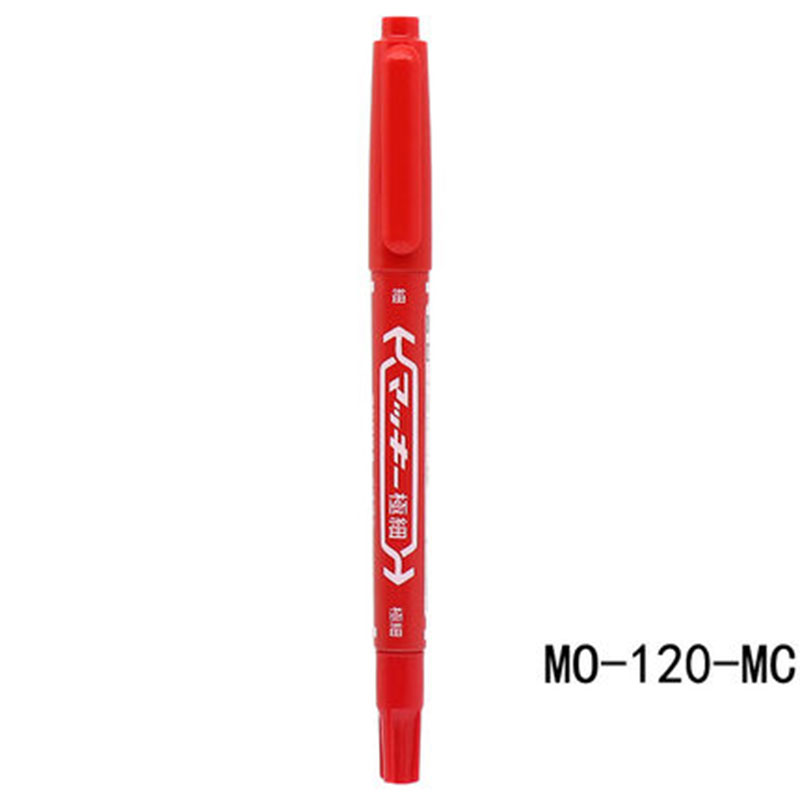 1Pcs ZEBRA Marker Pen MO-120-MC Double-headed Perm... – Vicedeal