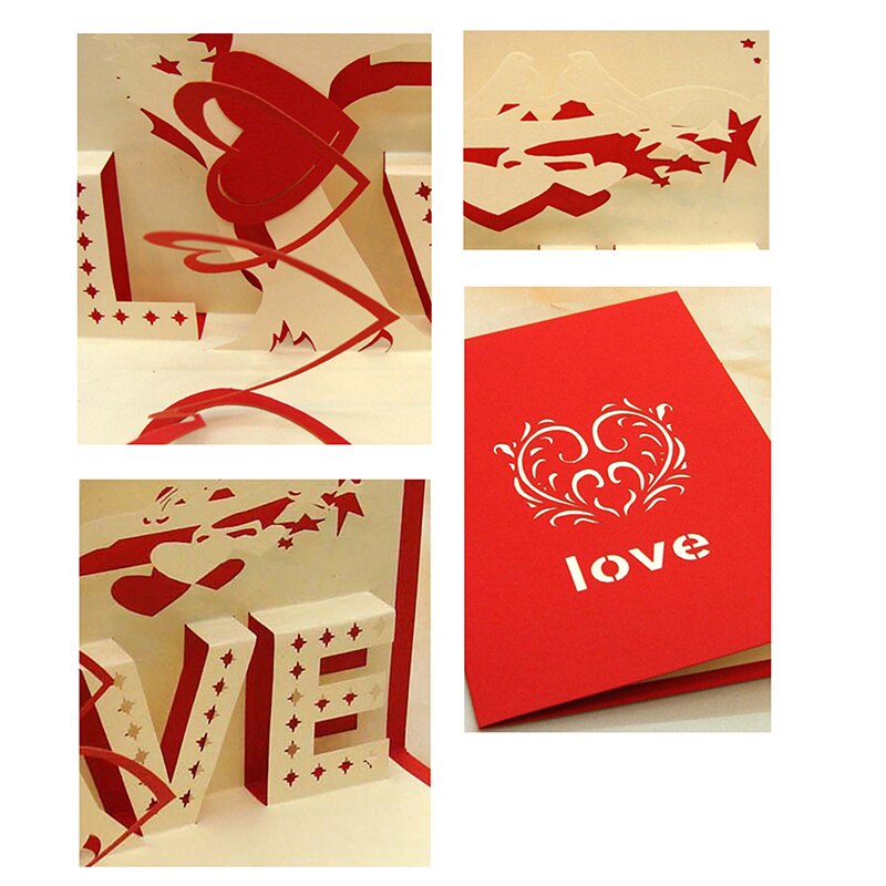 Valentine's Day Card 3D Pops-up Greeting Cards Swe... – Grandado