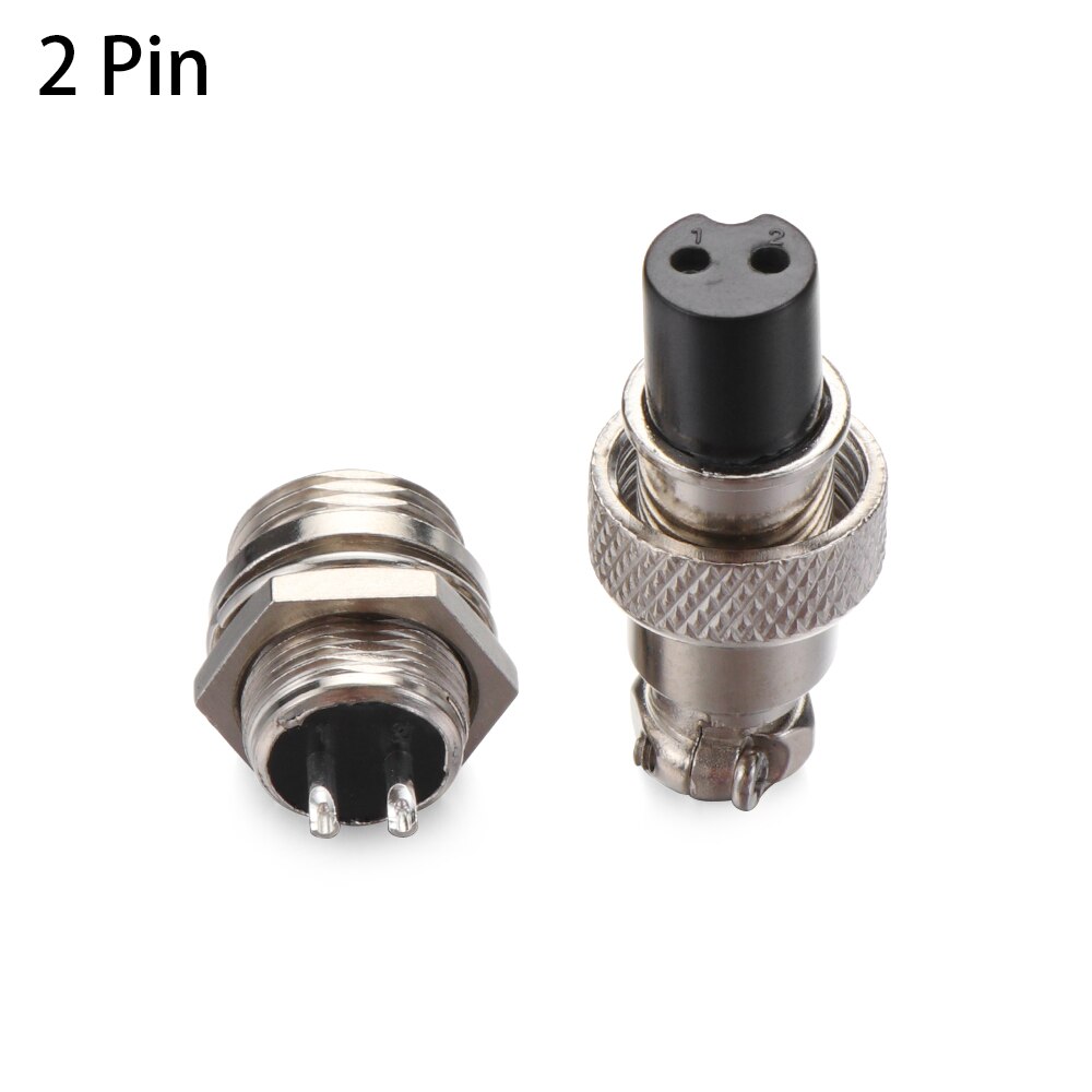 1 Pair Universal Metal GX12 2/3/4/5/6 Pin Male&Fem... – Vicedeal